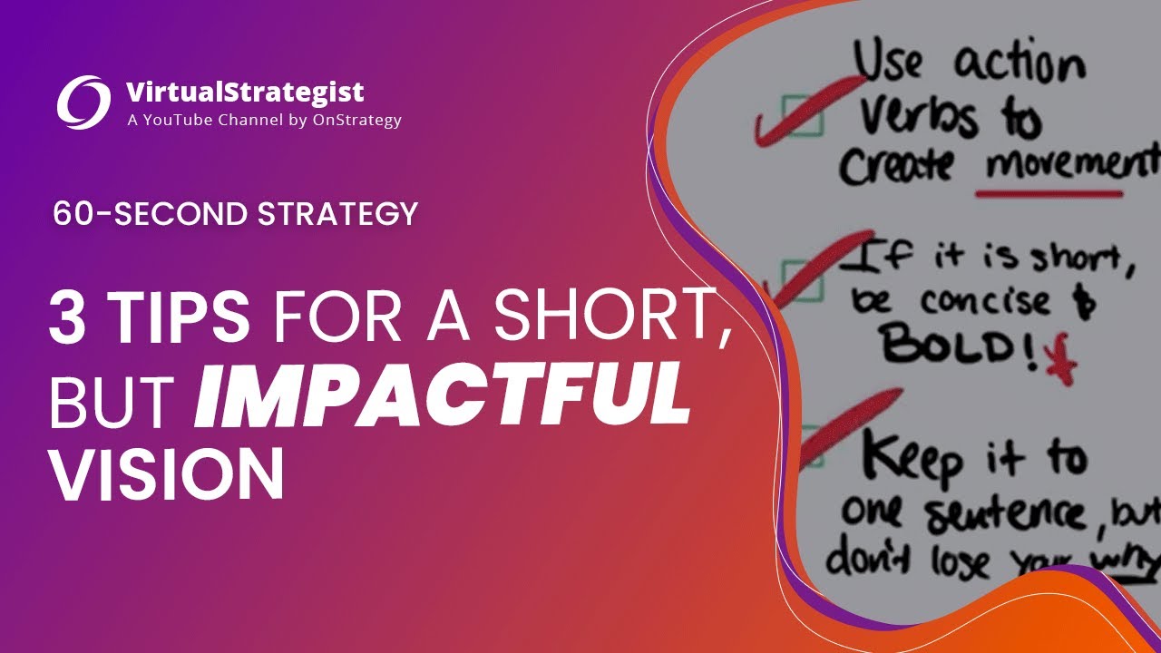 How to Lead with a Short, Impactful Vision | 60 Second Strategy - YouTube
