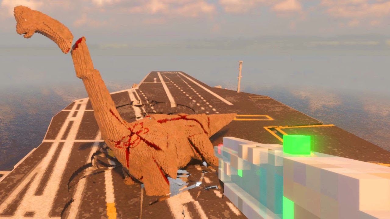 Atomic Rifle vs BRACHIOSAURUS in TEARDOWN - YouTube