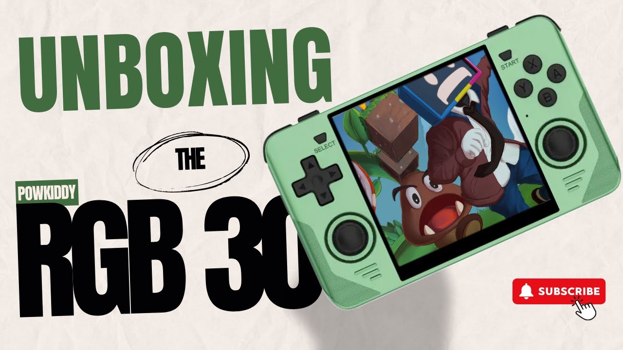 Unboxed The RGB 30 Handheld - Green Loaded with Games - YouTube