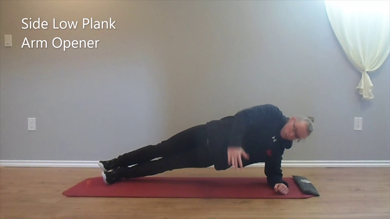 Side Low Plank Arm Rotation1 - YouTube