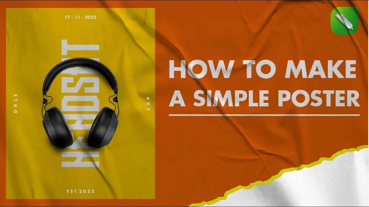 How To Make A Simple Poster ( COREL DRAW )!! - YouTube