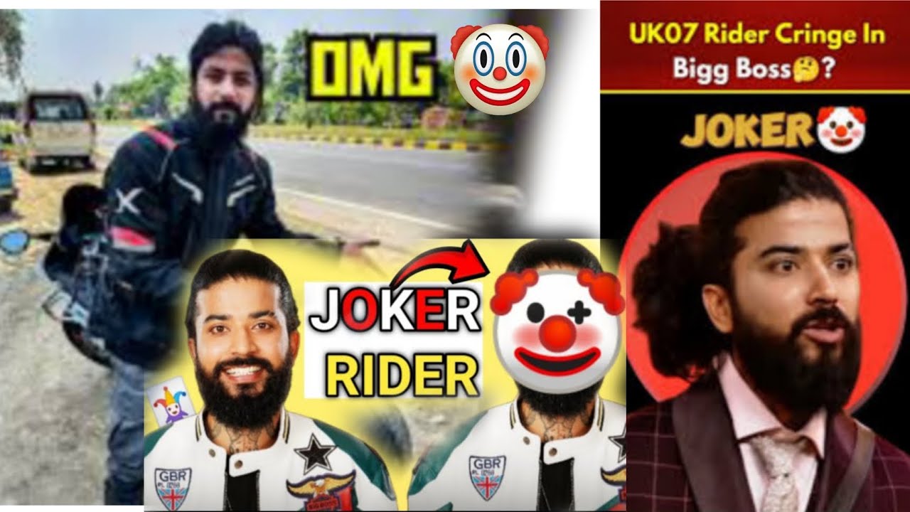 the uk07 rider bigg boss 17 joker 🤡 | babu bhaiya joker bigg boss 🤡 ...