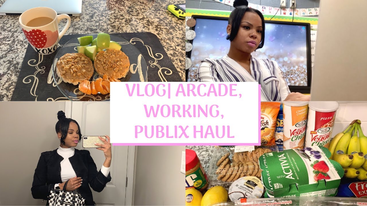 ARCADE FUN, WORKING, PUBLIX HAUL | WEEKLY VLOG - YouTube