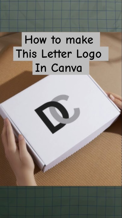 How To Create An Interlocking Letter Logo in Canva - Canva Tutorials | How To Letter Logo Design ...