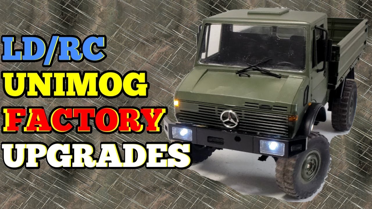 LDRC LD-P06 UNIMOG factory upgrades. - YouTube