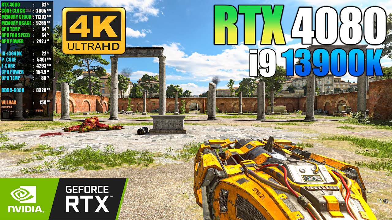 Serious Sam 4 : RTX 4080 + i9 13900K ( 4K Maximum Settings ) - YouTube