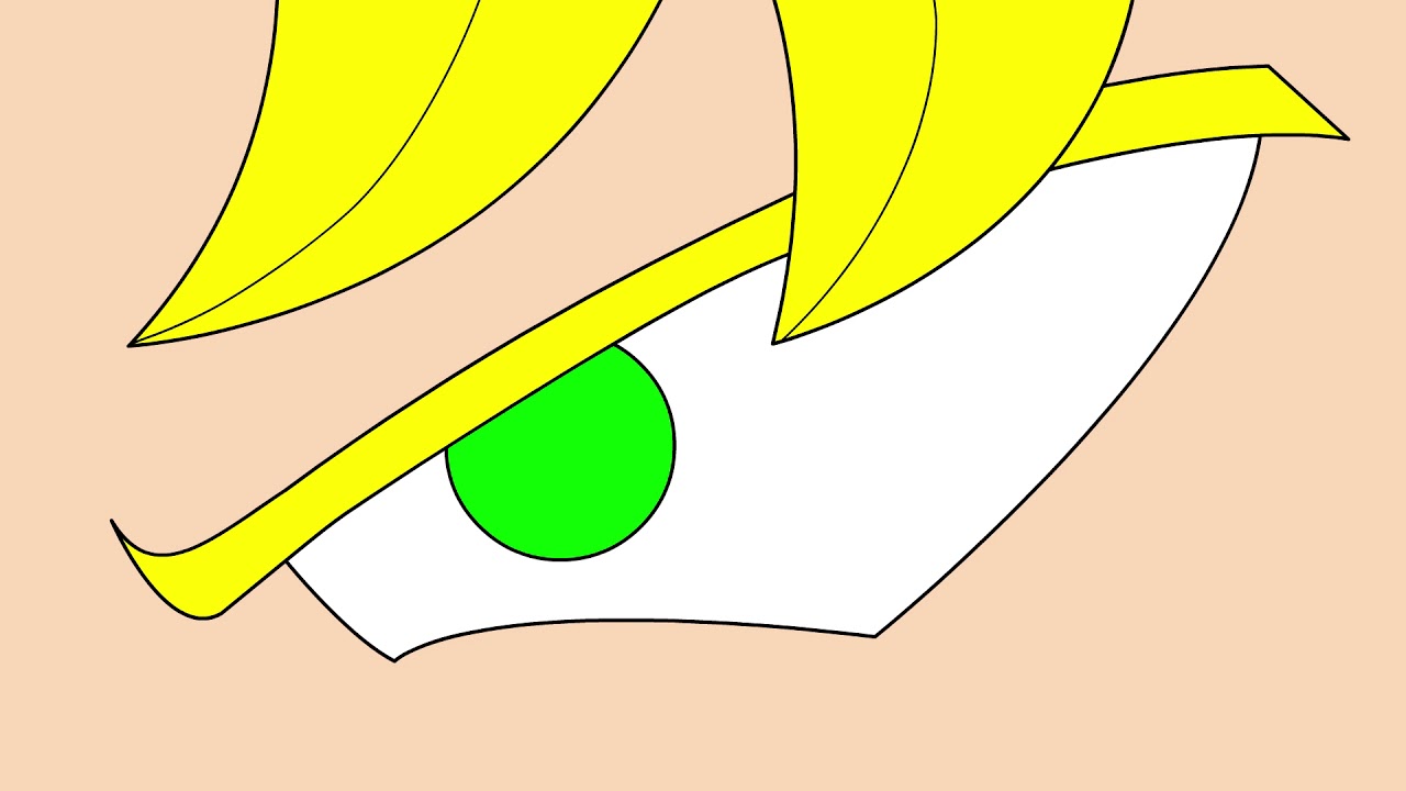 Super Saiyan Eyes Animation Test Run - YouTube