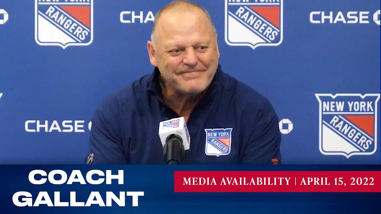 New York Rangers: Coach Gallant Media Availability | Apr. 15, 2022 ...