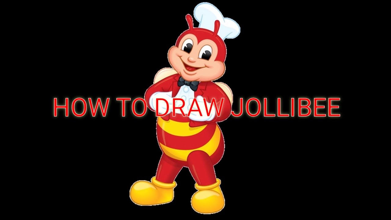 JOLLIBEE : HOW TO DRAW JOLLIBEE (whole body) medyo mahirap pero kaya ...