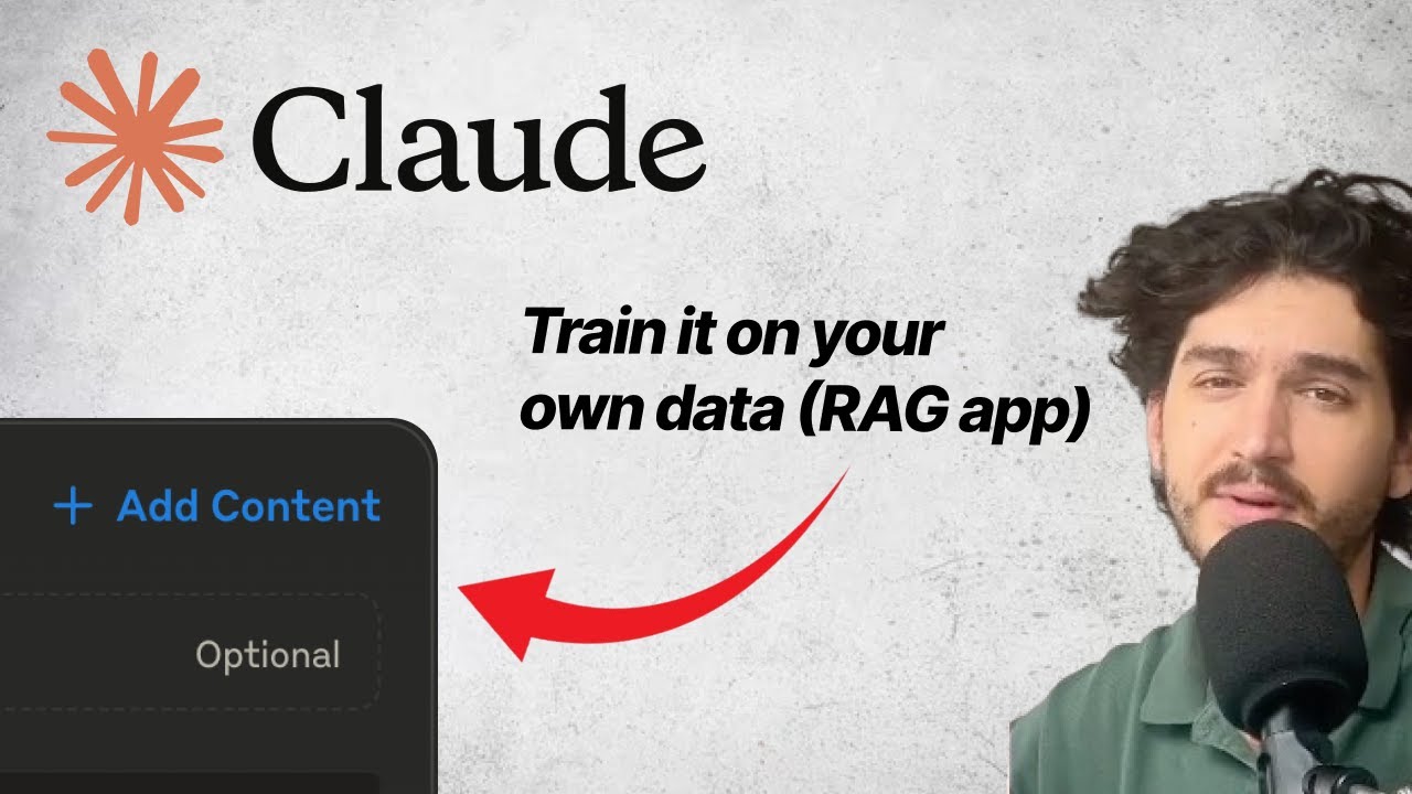 Train your own AI with Claude (RAG app) - YouTube