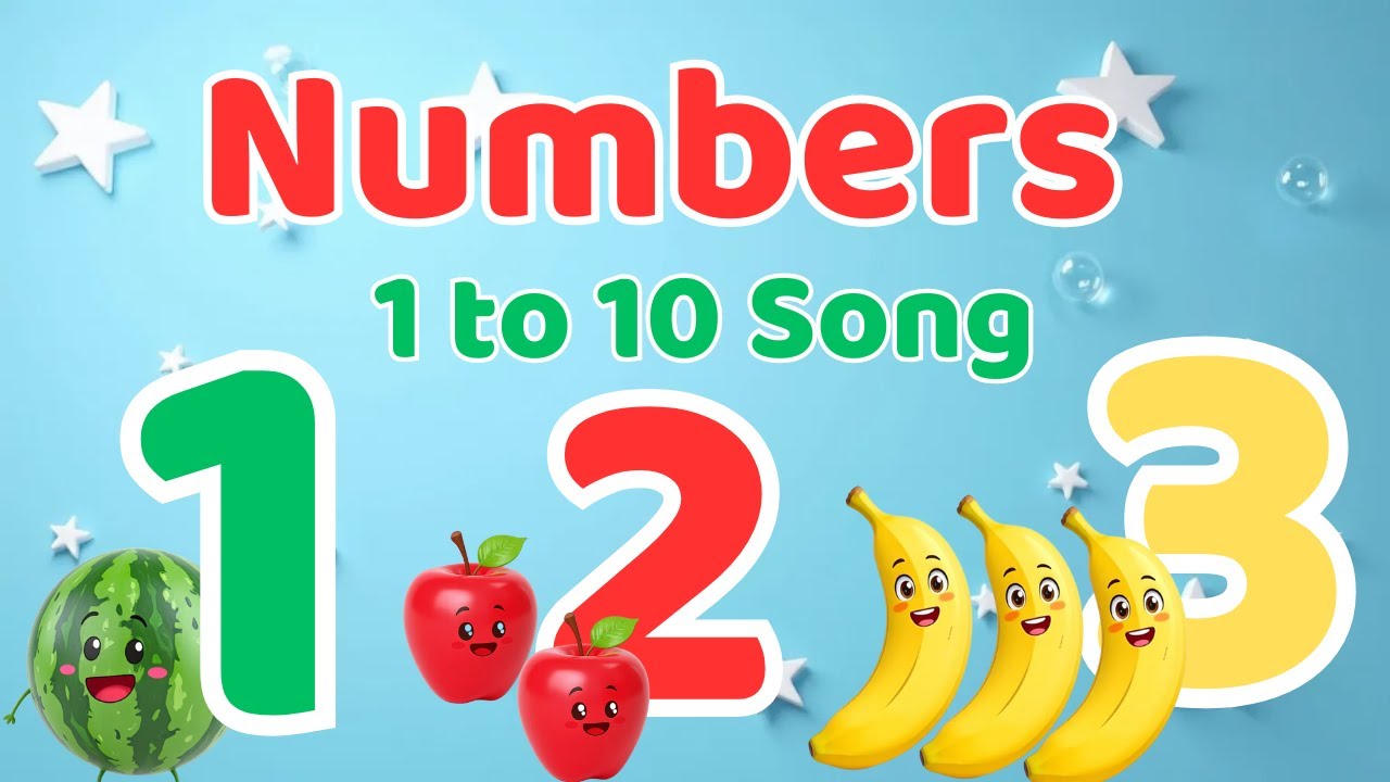 Numbers 1 to 10 Song for Kids | Fun Counting Nursery Rhyme! - YouTube