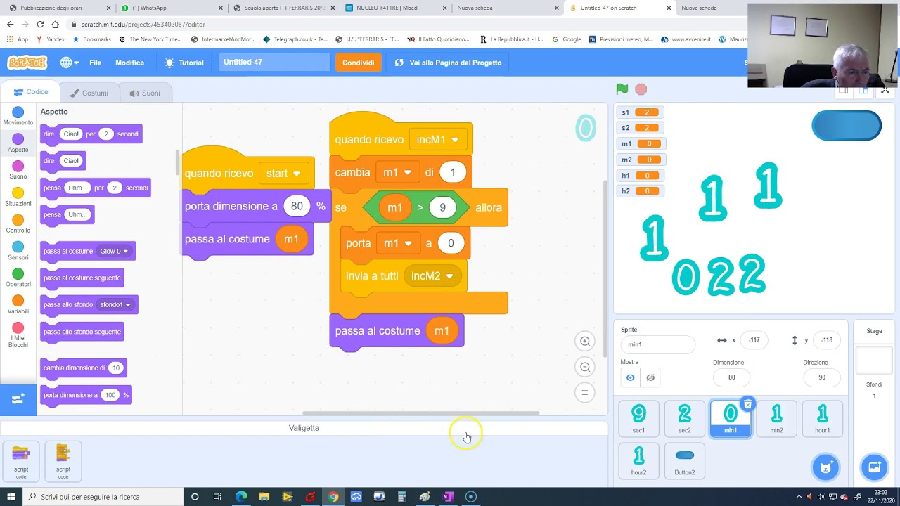 Orologio Digitale con scratch - YouTube