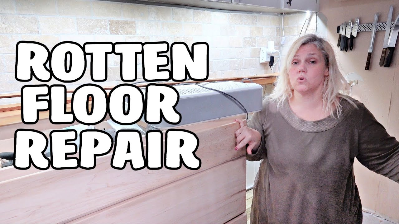Rotten Mobile Home Floor Repair for New Kitchen Cabinets Pots and Pans ...