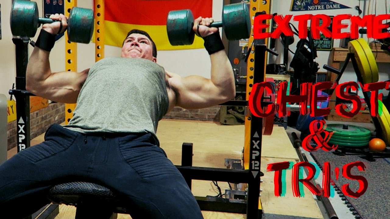 INSANE CHEST & TRI WORKOUT - YouTube