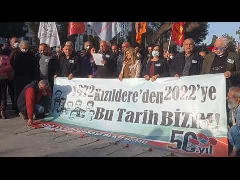 Mersin Emek ve Demokrasi Platformu’ndan Kızıldere anması: On’ları unutmadık, yaşatacağız
