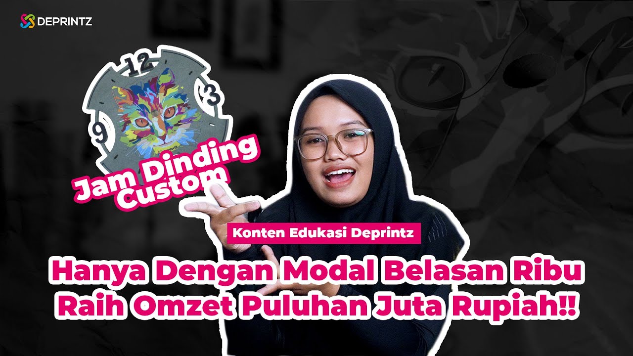 Ide Usaha Jam Dinding Custom dengan Mesin Printer UV Focus yang Bikin ...