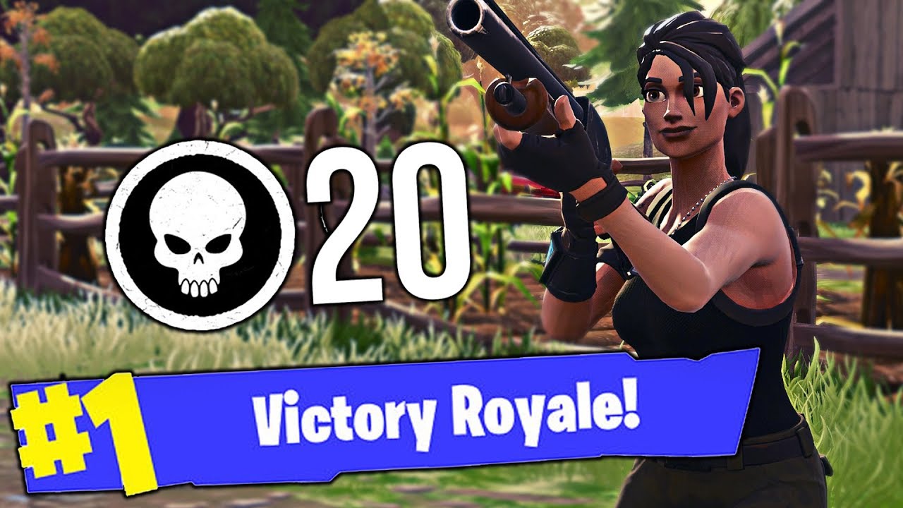 AGGRESSIVE 20 KILL SOLO WIN! - FORTNITE BATTLE ROYALE - YouTube