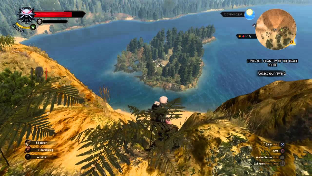 Witcher 3 - Mountains? No problem. LOL - YouTube