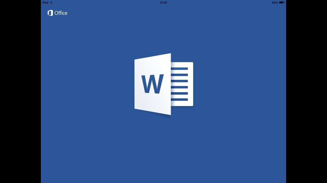 Microsoft Word para iPad - YouTube