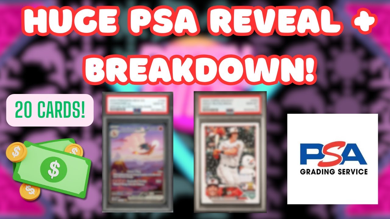 HUGE 20-Card PSA Reveal + Money & Fees Breakdown! - YouTube