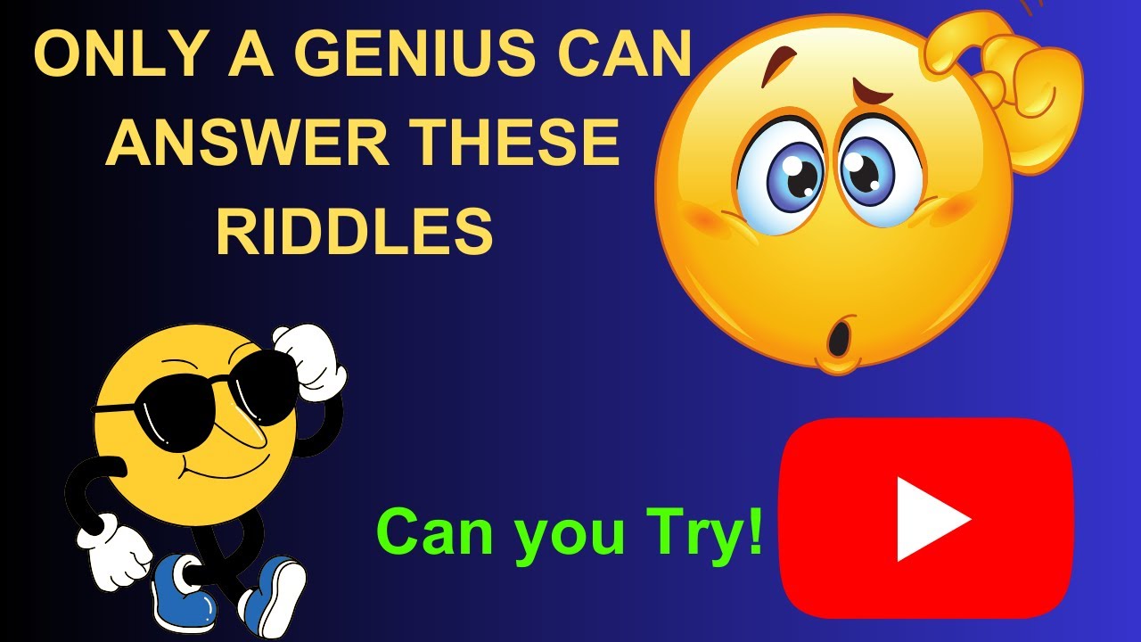 Quiz Riddles | Riddles Quiz ONLY A GENIUS CAN ANSWER THESE 15 TRICKY ...