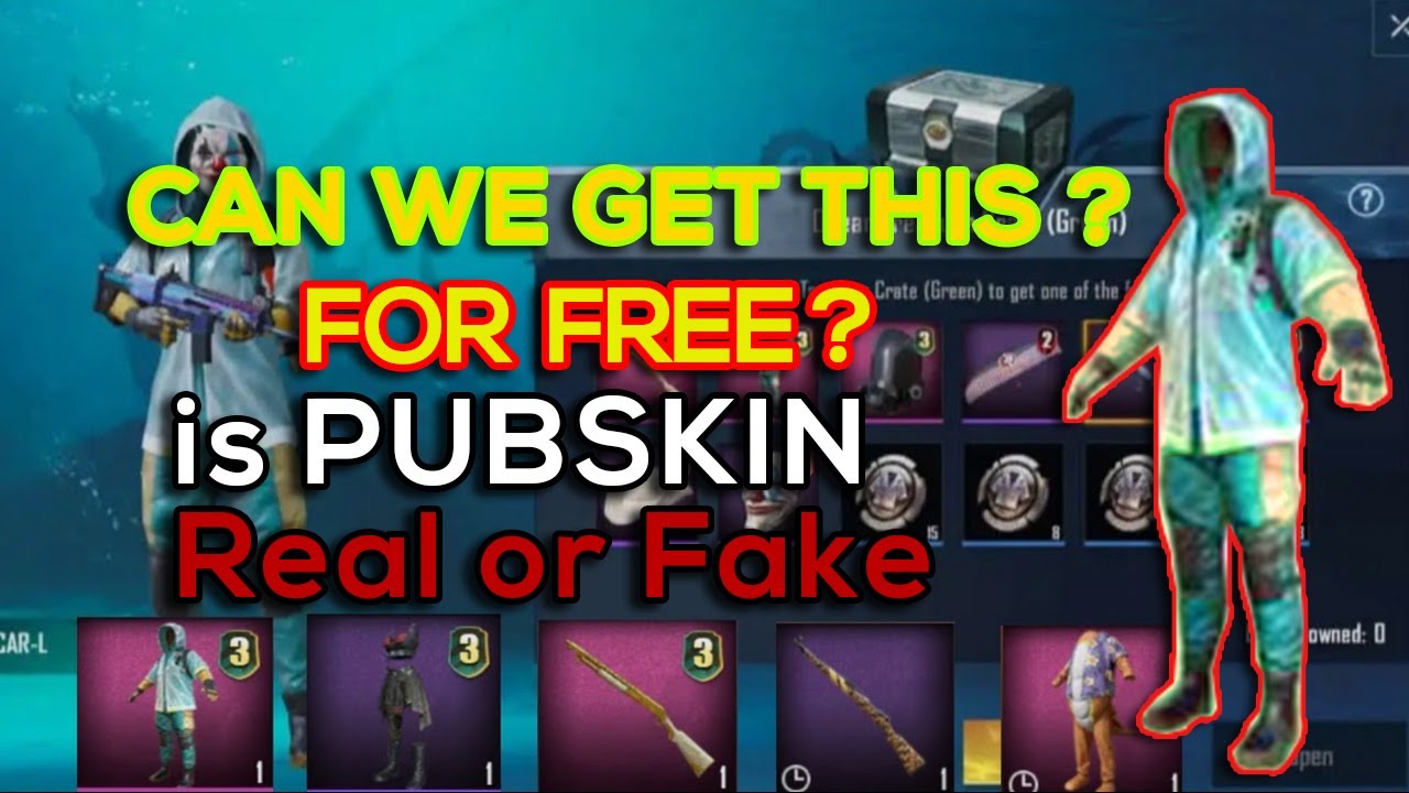PUBG SKIN | Get free gun skins and hazard jacket for FREE | (is that ...