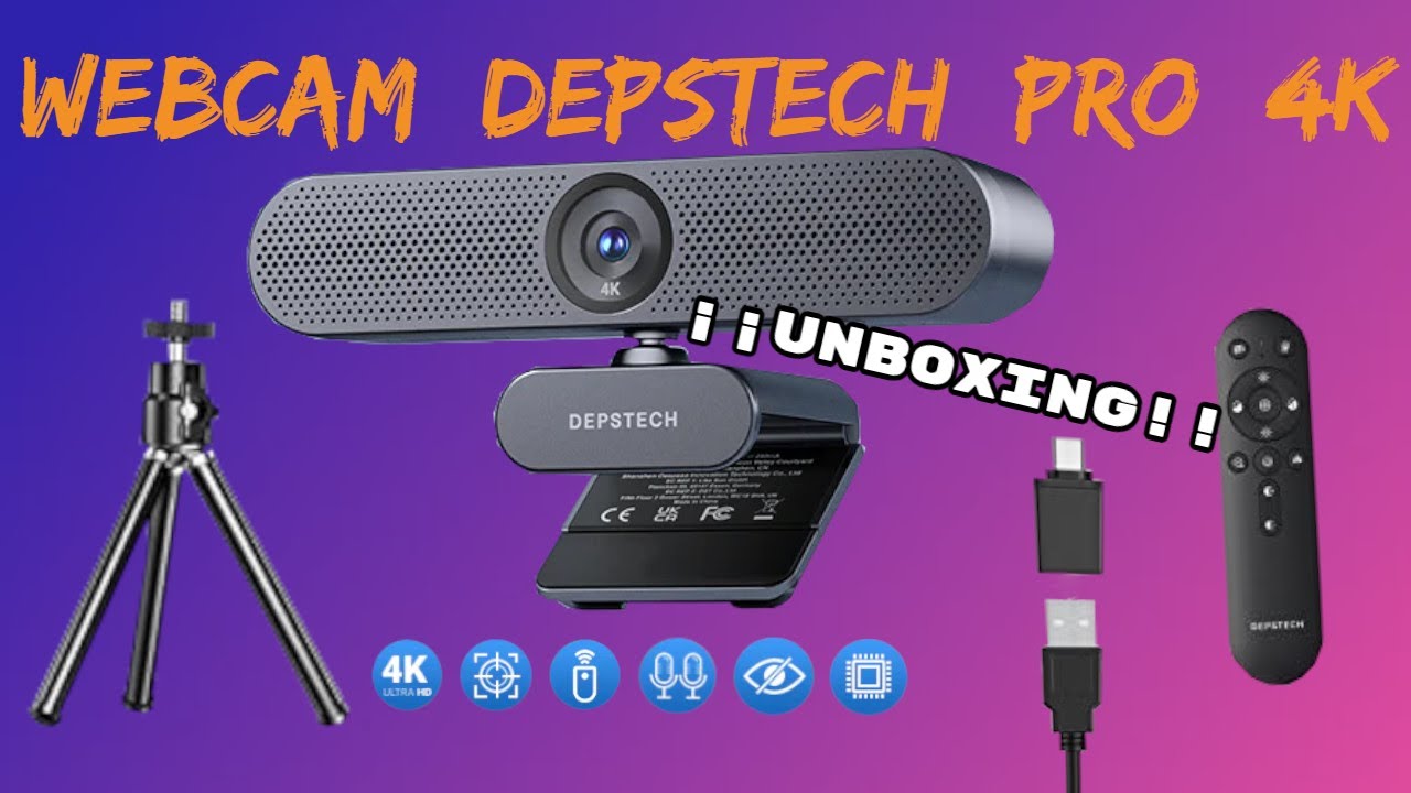 📸 Webcam DEPSTECH DW50 Pro 4K - Unboxing - YouTube