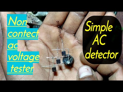 Make a simple ac line detector| Non contact ac tester - YouTube