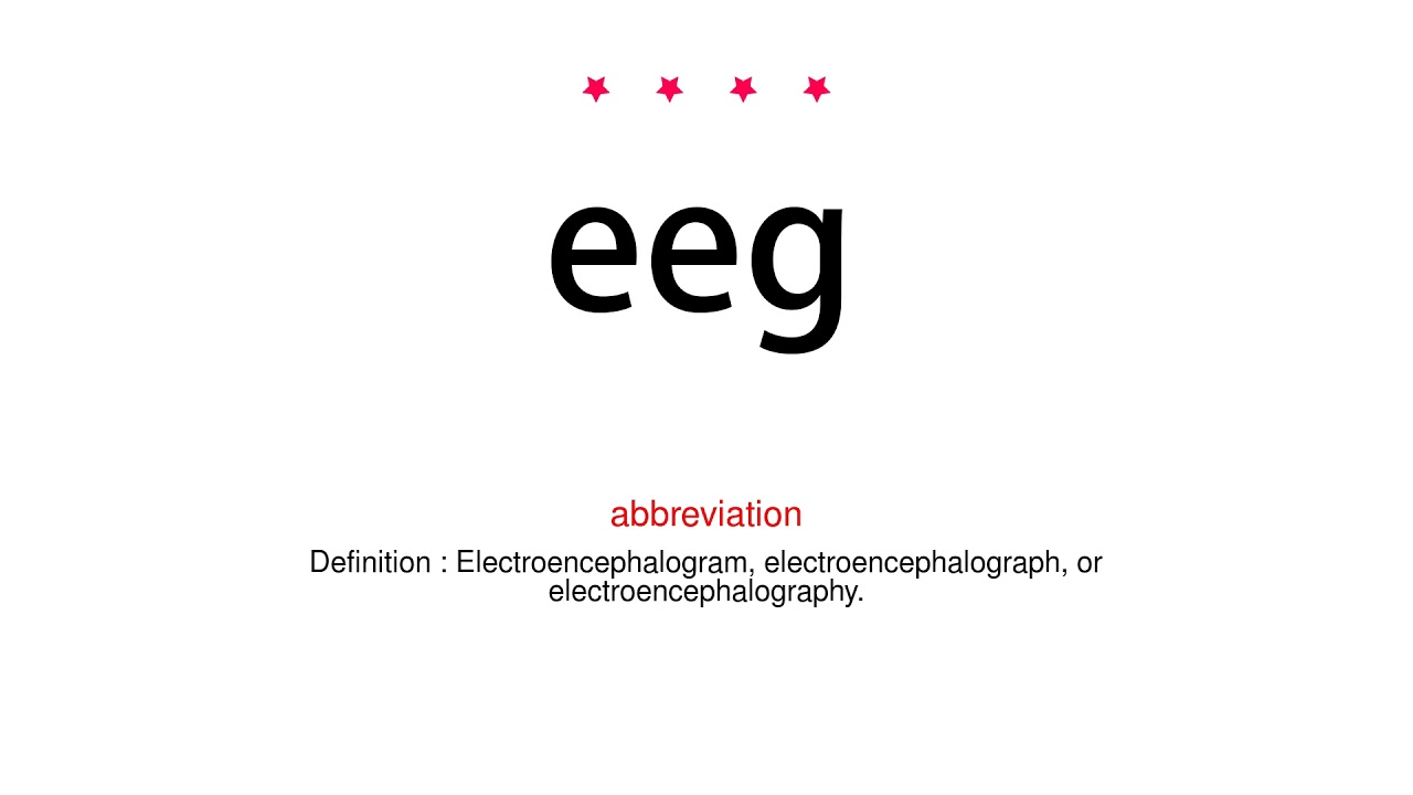 How to pronounce eeg - Vocab Today - YouTube