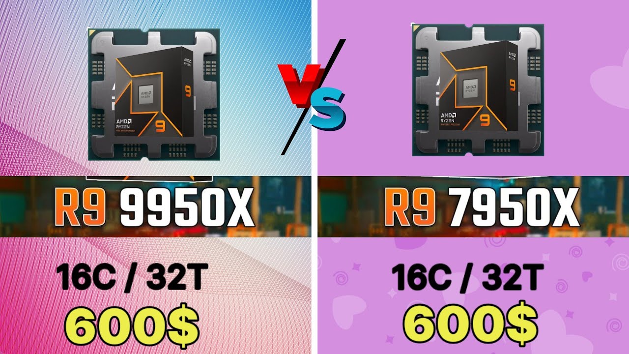 R9 9950X VS I9 14900K VS R7 9700X VS R9 7950X GAMING+ TEST 9000 Series ...