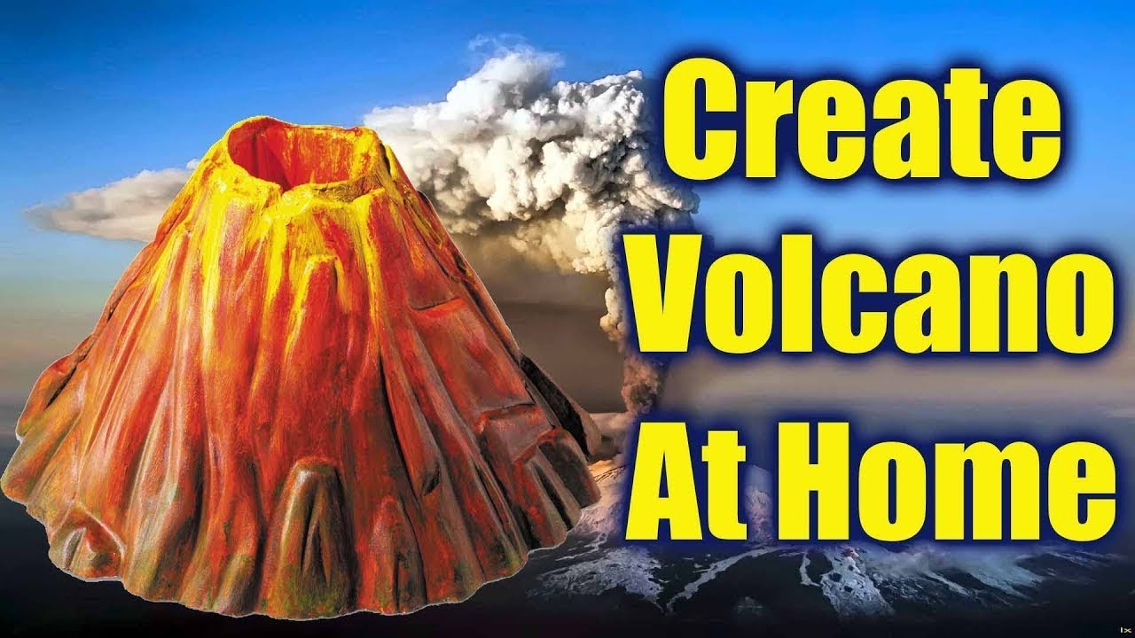 VOLCANIC ERUPTION HOMEMADE COOL SCIENCE EXPERIMENT - YouTube