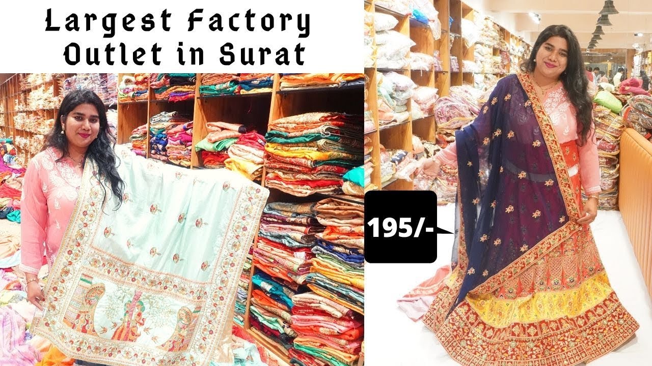 Surat Largest Factory Outlet || Sarees ,Kurti's , Lehenga ,Dress ...