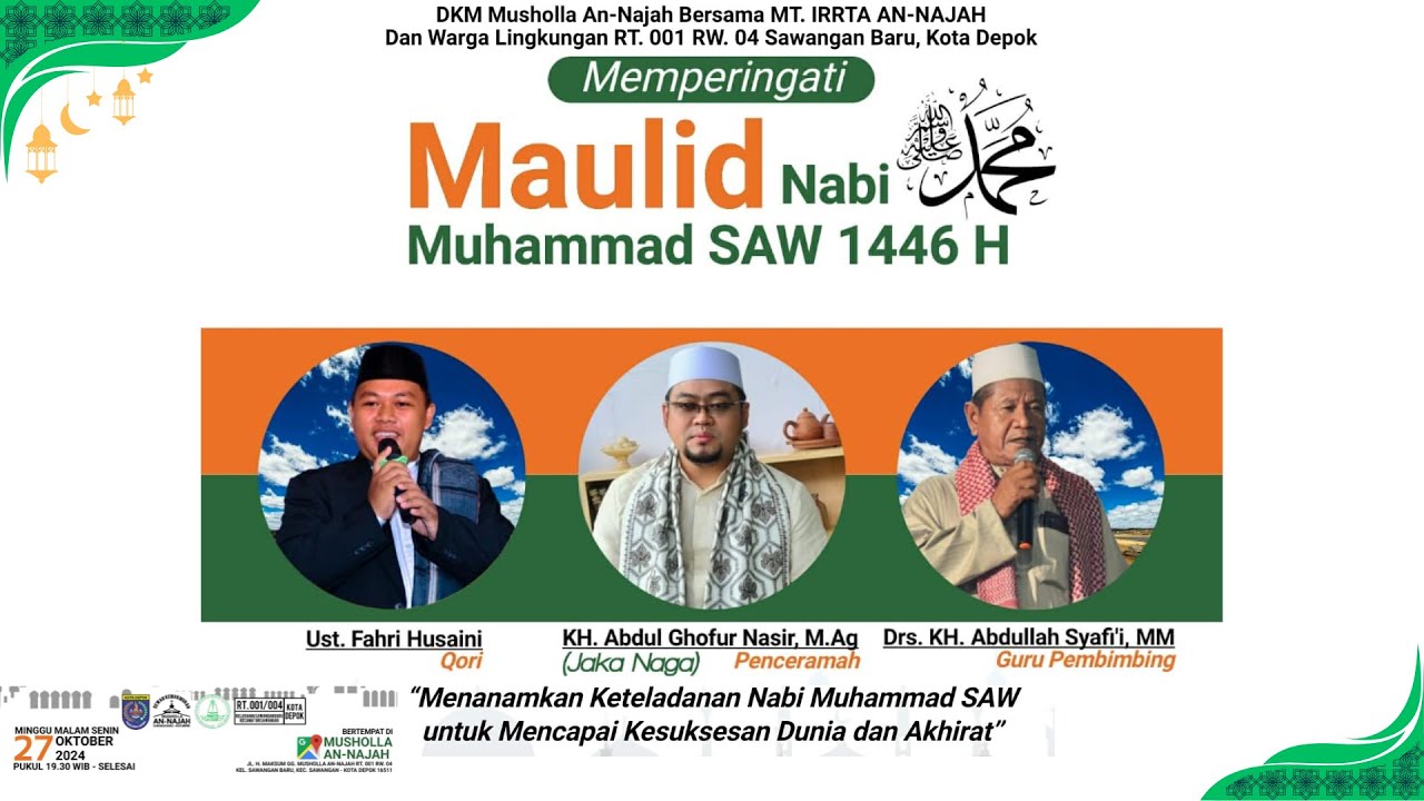 Memperingati Maulid Nabi Muhammad SAW | Musholla An-Najah Sawangan Baru ...