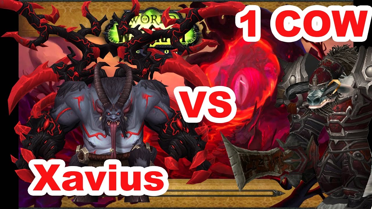 WoW Legion | Warrior Tank BUG Solo Xavius - YouTube