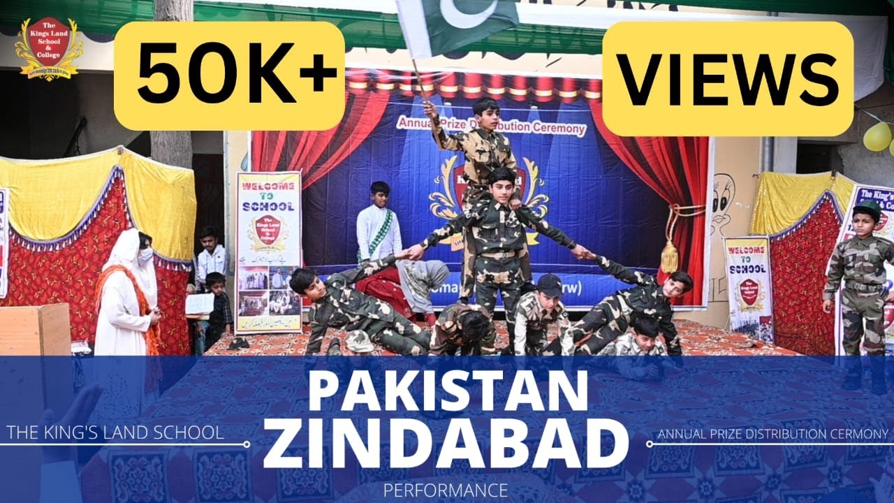 Pakistan Zindabad Tablo || King's Land School Annual 2023 ...