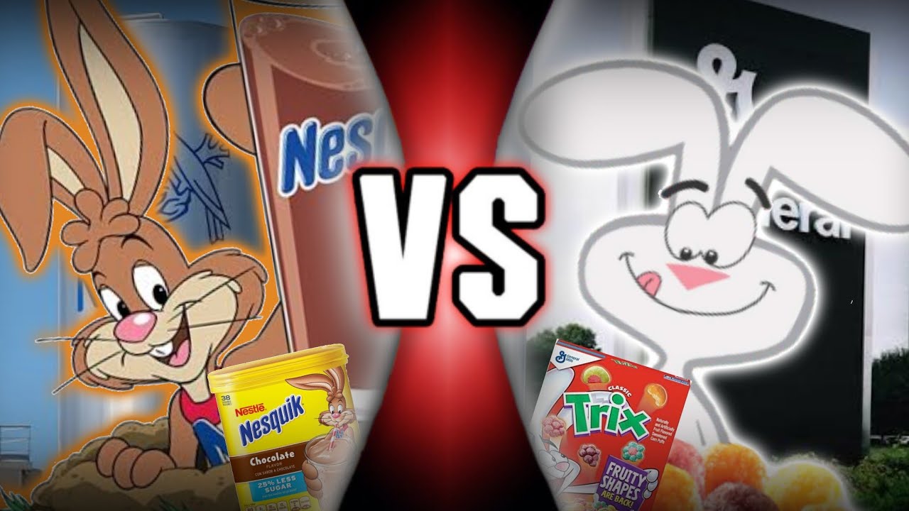 FMDBT S5: Quicky The Nesquik Bunny Vs Trix Rabbit (Nestle/General Mills ...