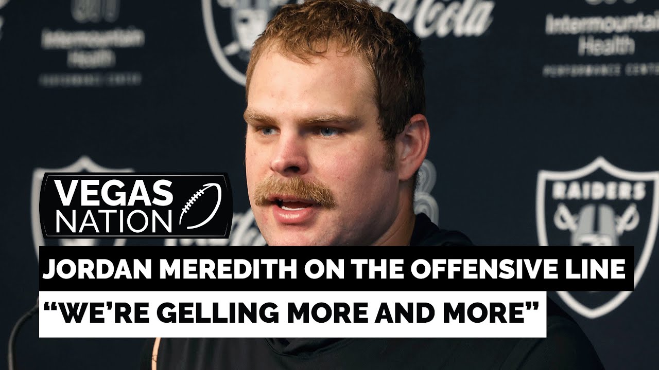 Jordan Meredith On The O-Line: "We're gelling more and more" - YouTube