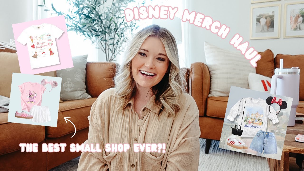 DISNEY MERCH HAUL | my new clothing items from the disney parks + belle ...
