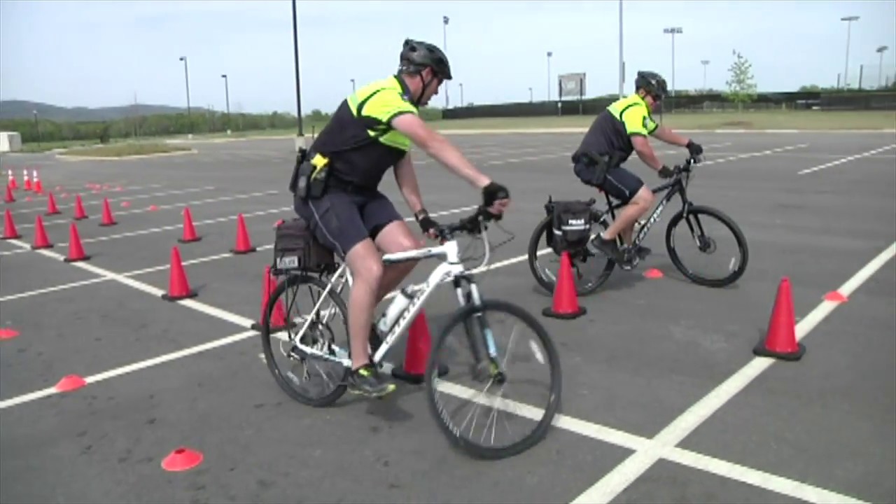 Oxford Police Department Training Officers on Bicycles - YouTube