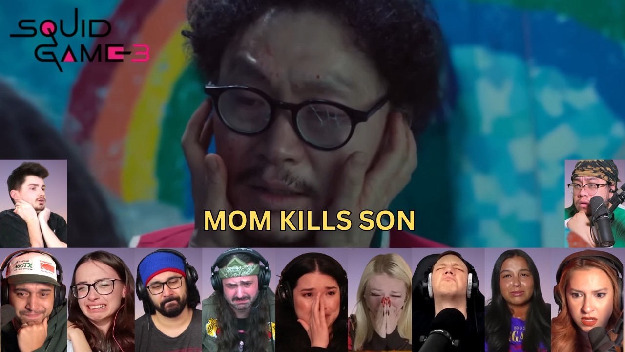 Reactions to Player 149 Kills Her Own Son! | Yong-sik's Death Scene ...