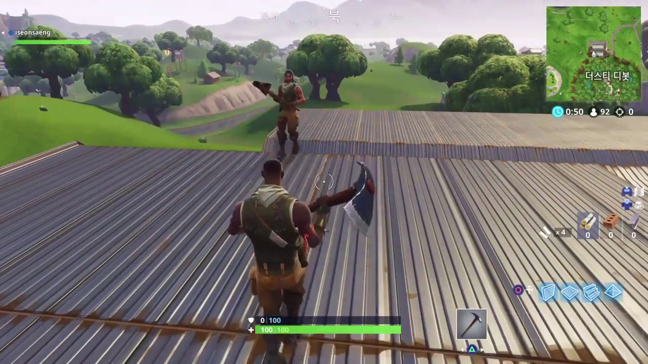 Fortnite : lucifer's Battle Royale 14 - 지붕 위의 혈투 (solo/Lv8) - YouTube