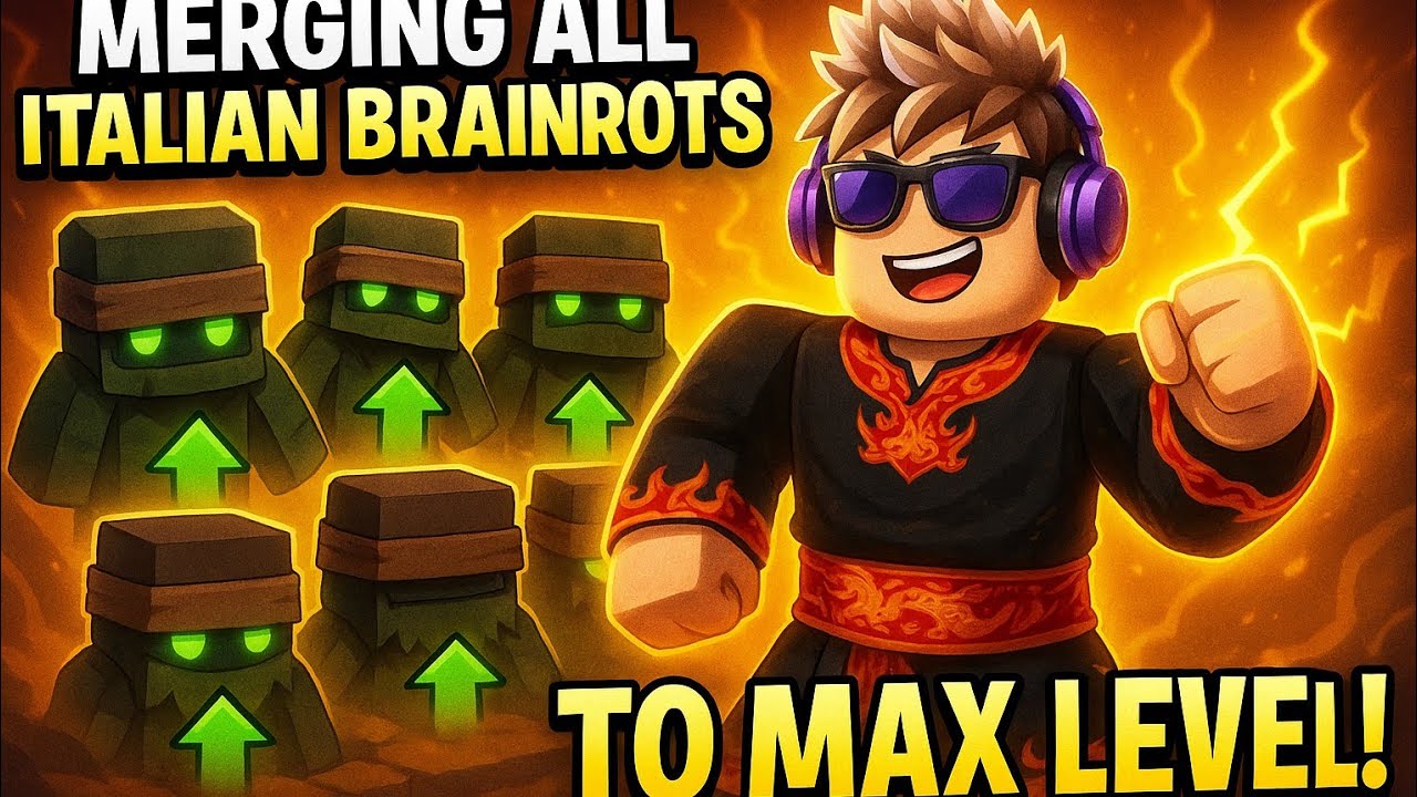 Merging brainrot to max level in Merge Brainrot.... - YouTube