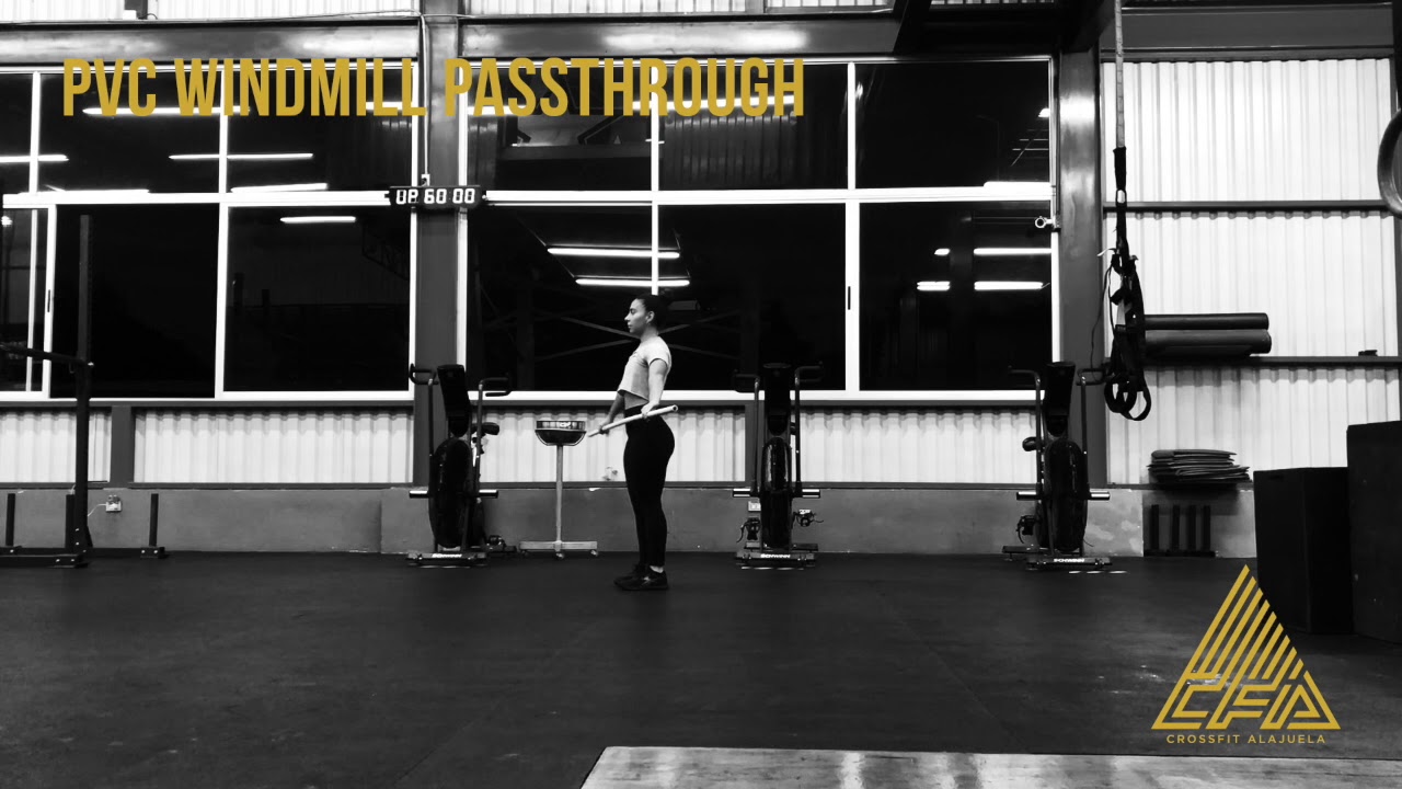 PVC Windmill Passthrough - CrossFit Alajuela Movement Gallery - YouTube