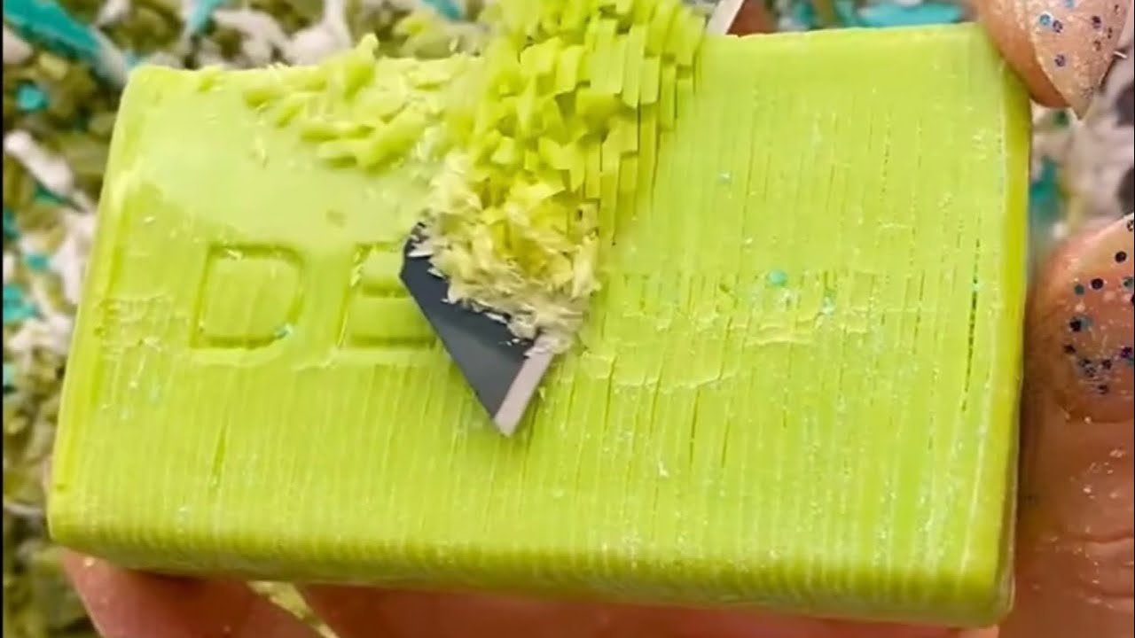 Oddly satisfying mixed soap cutting videos. #soapcutting - YouTube