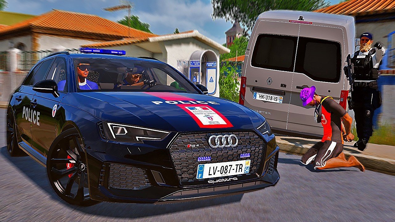 LA POLICE NOUS POURSUIT DANS TOUTE LA VILLE EN AUDI RS4 | ARMA 3 RP ...