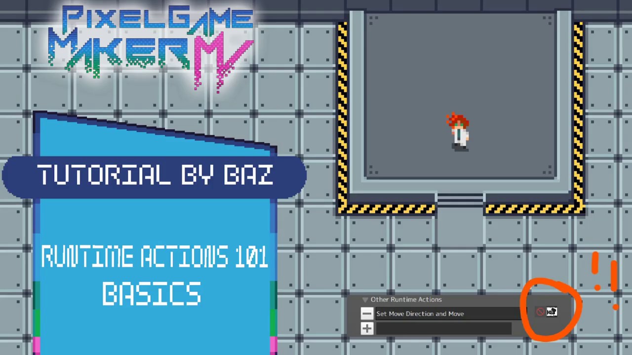 Runtime Action - Basics - Pixel Game Maker MV - YouTube