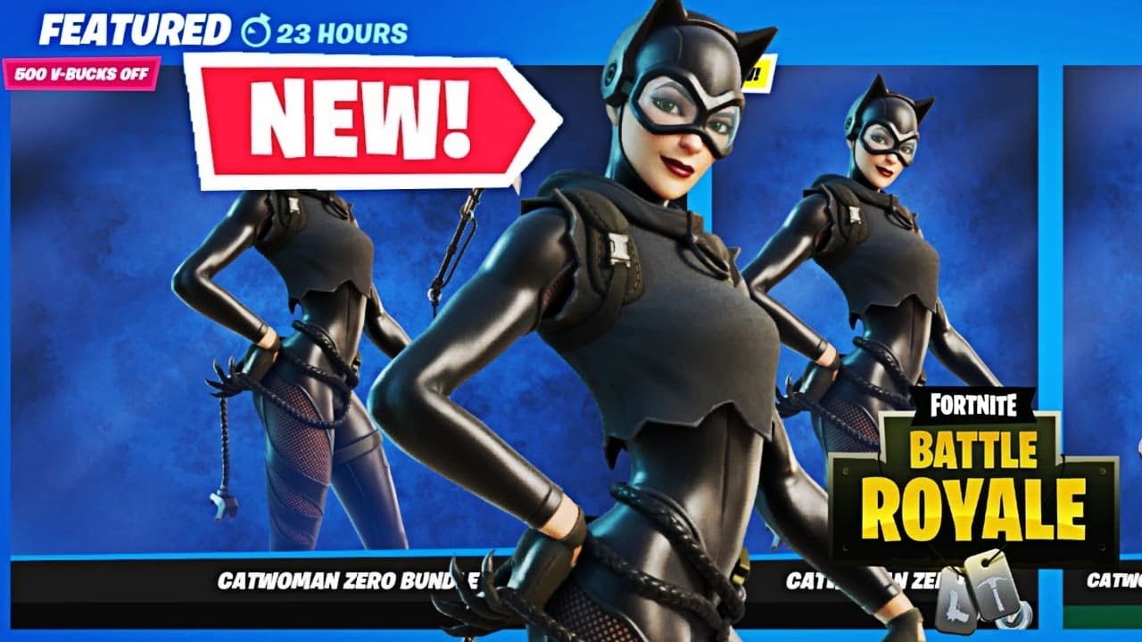 CATWOMAN ZERO SKIN + CATWOMAN'S GRAPPLING CLAW PICKAXE FORTNITE ITEM ...
