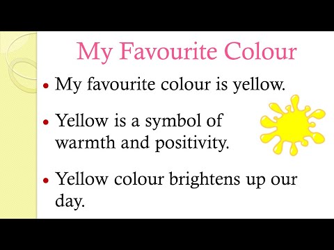 Essay on My Favourite Colour|20 lines on My Favourite Colour#essay# ...
