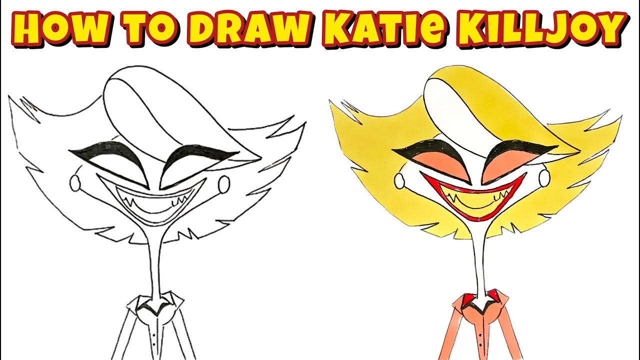 How to Draw Katie Killjoy from Hazbin Hotel – Head Anchor of 666 News ...