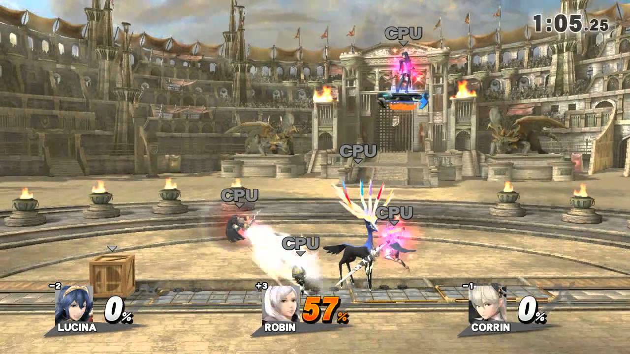 Super Smash Bros Wii U Lucina vs. Robin (Female) vs. Corrin (Female ...
